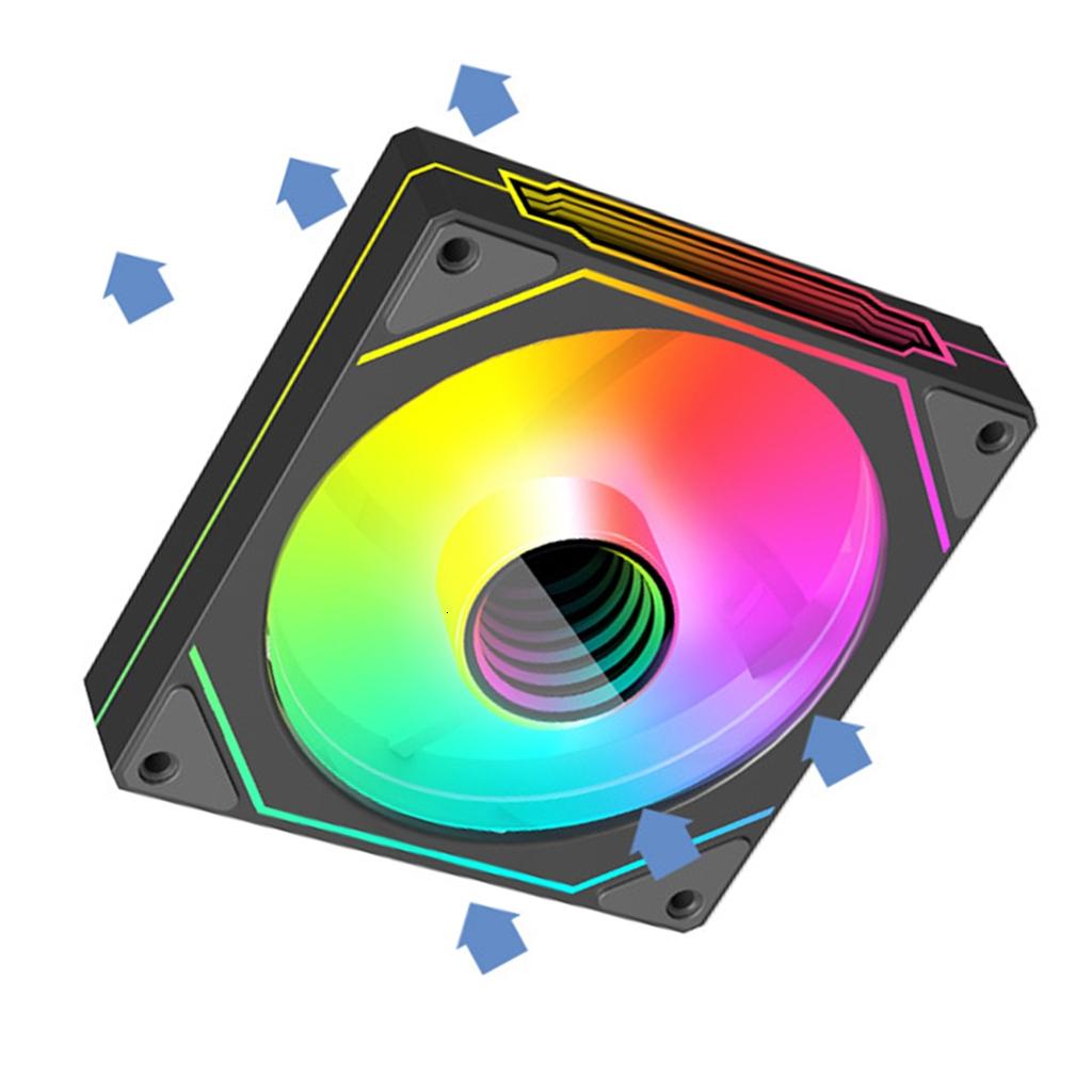 Yammee Computer Cooling PC Case Fan ARGB Cooling Fan Low Noise 800RPM ...