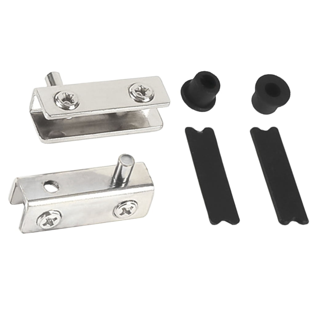 Yammee Concealed Glass Door Hinges Cabinet Corner Clamps Corrosion ...