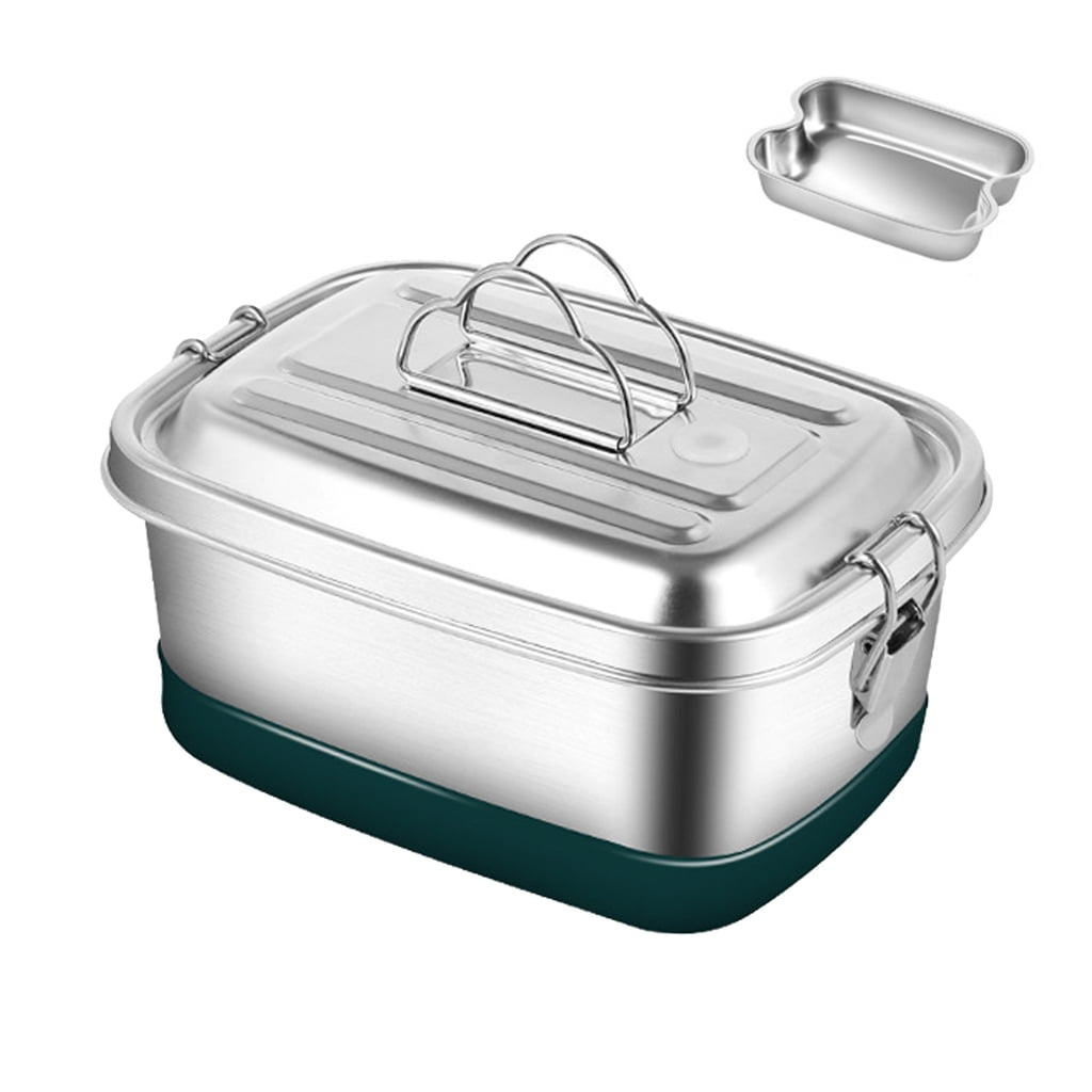 Yammee Convenient Stainless Steel Food Box Leak proof Double Layer ...