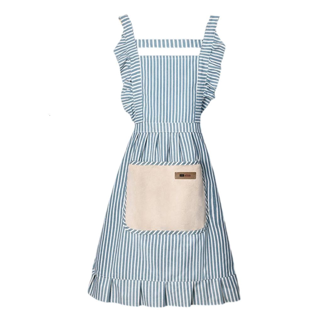 Yammee Cooking Apron Design Cotton Linen Blend Ergonomic Pocket Kitchen ...