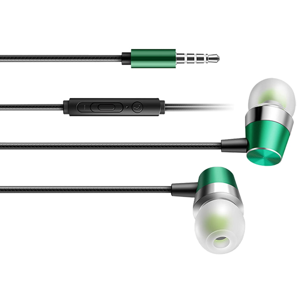 Yammee Corded Earbuds In-Ear Headphones Earphones with Microphone Noise ...