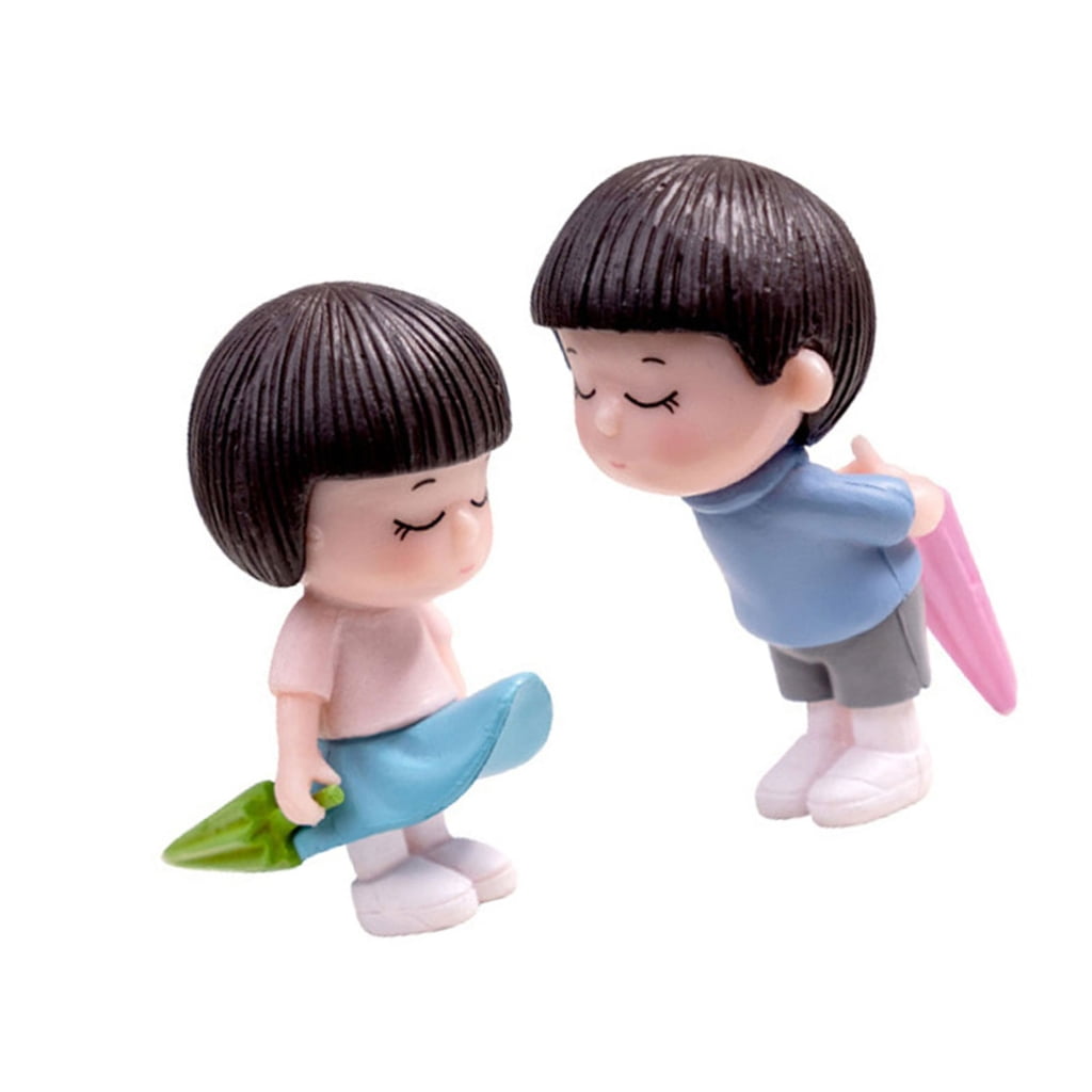 Yammee Couple Car Interior Decoration Figures Small Cartoon Figure for ...