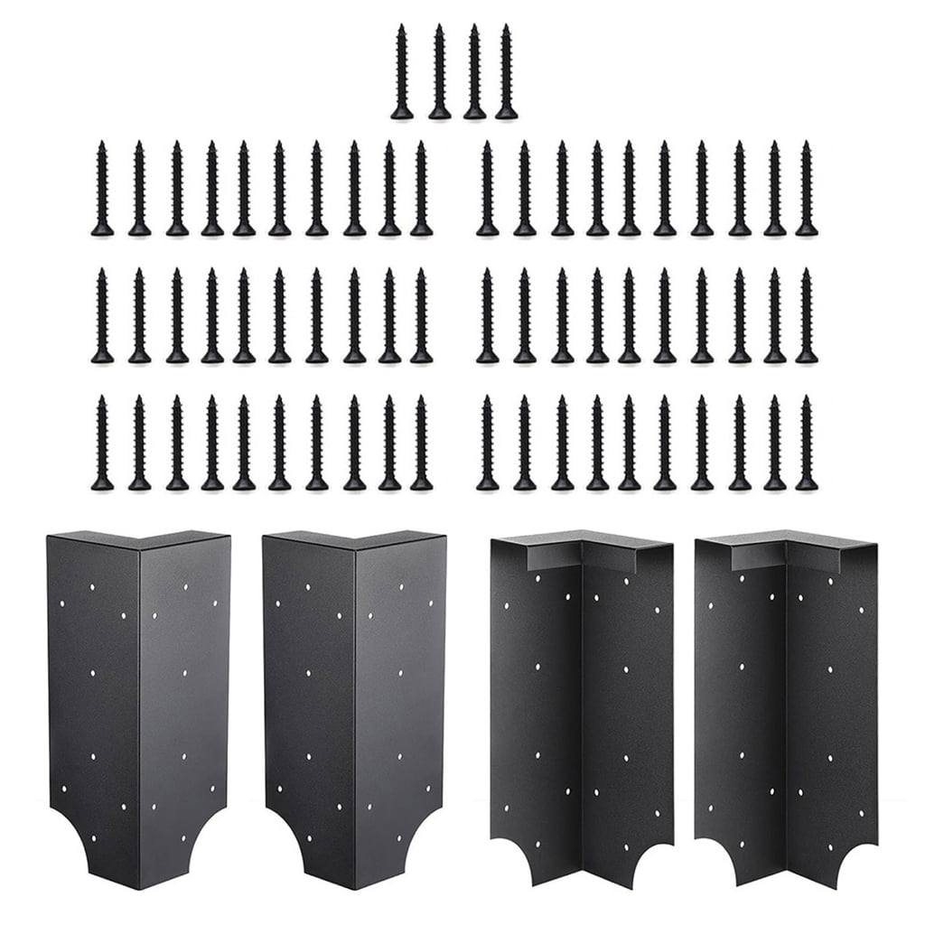 Yammee DIY Raised Garden Bed Corner Brackets Coateds Metal Right Angles ...