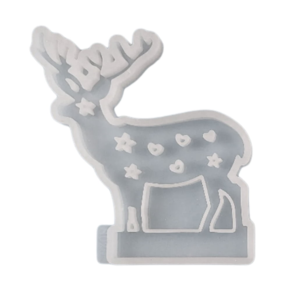 Yammee Deer Shape Silicones Molds for Art Craft Project, Hollow Deer ...