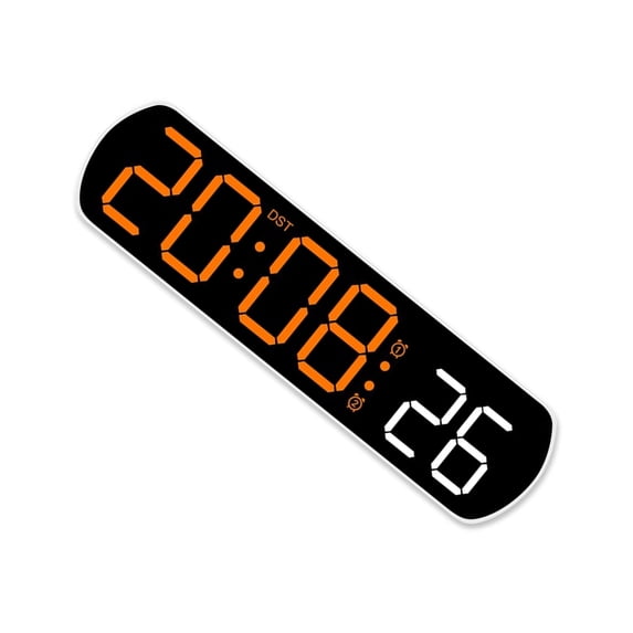 Yammee Digital Table Clock with Jump Second Display Timer Alarm Clock ...