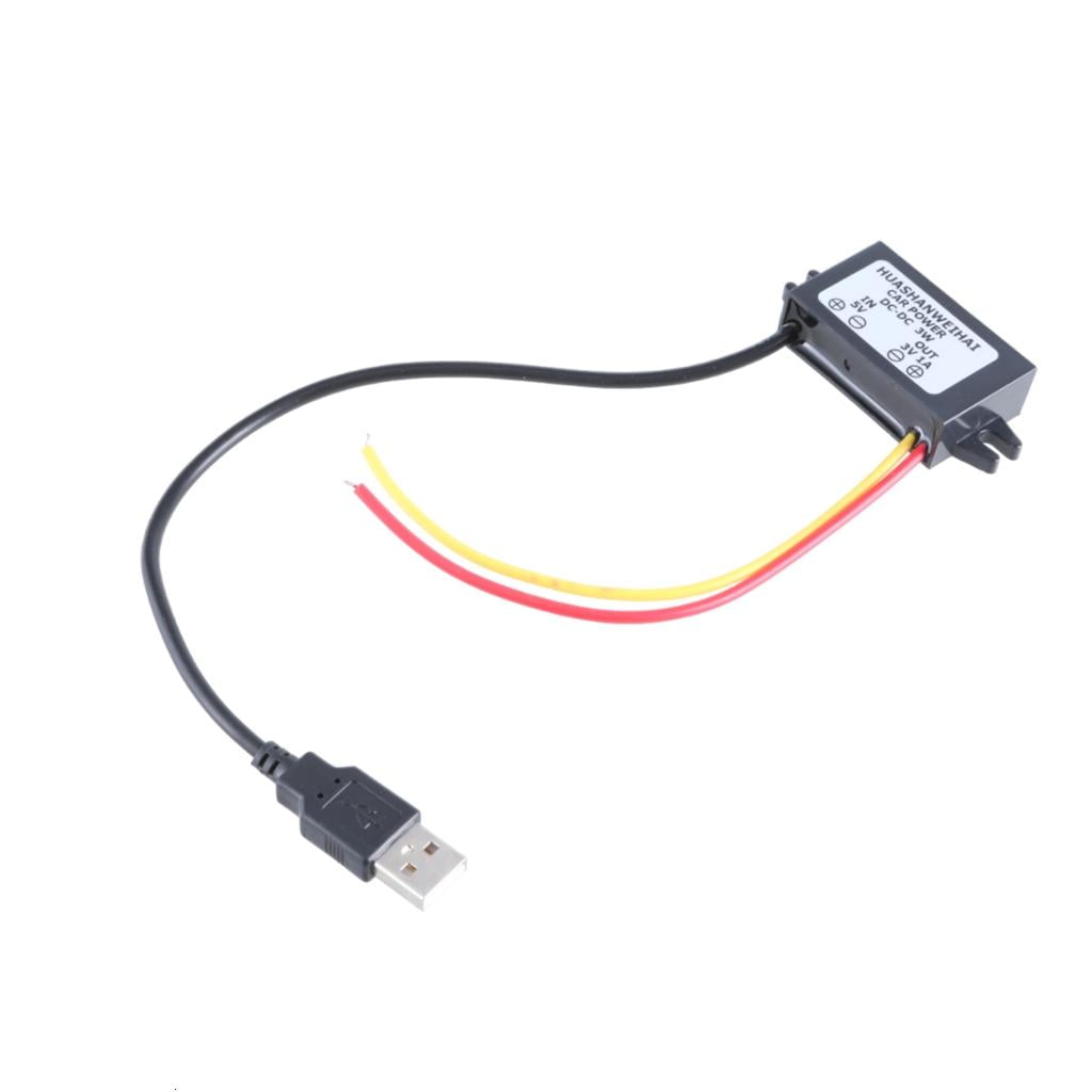 Yammee Direct Current Converters Car Power USB 5V to 3V1A Step Down ...