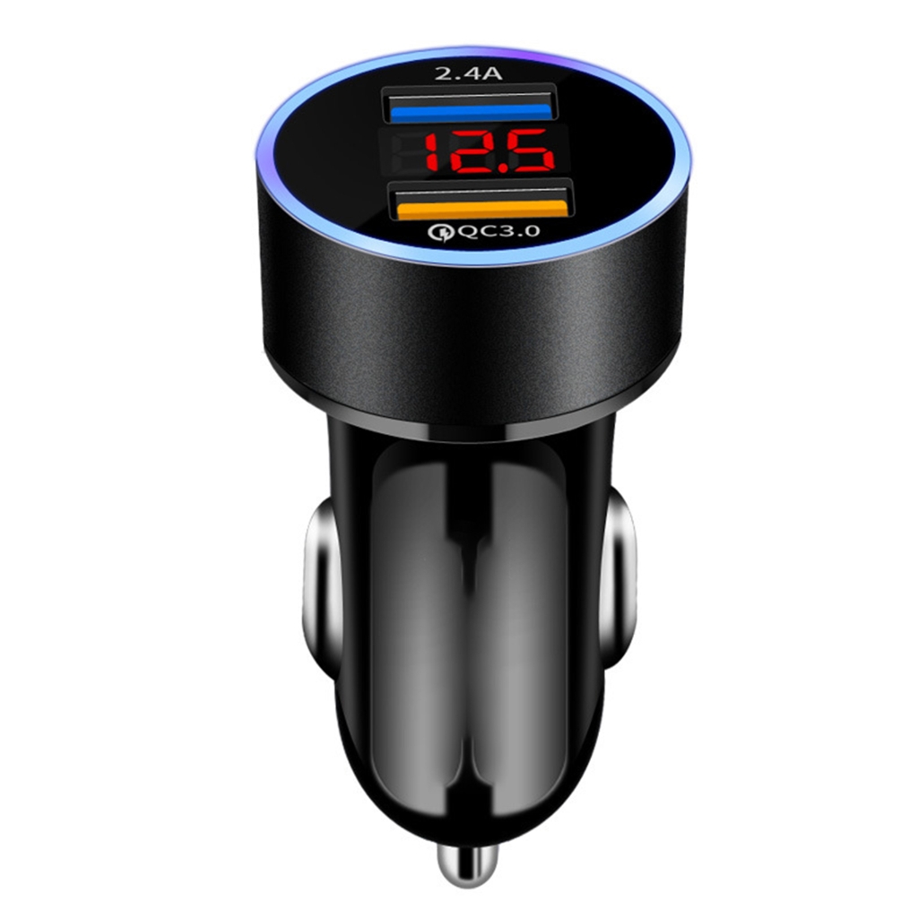 Yammee Display Screen Charger QC3.0 2.4A Aluminum Metal LED Display USB ...