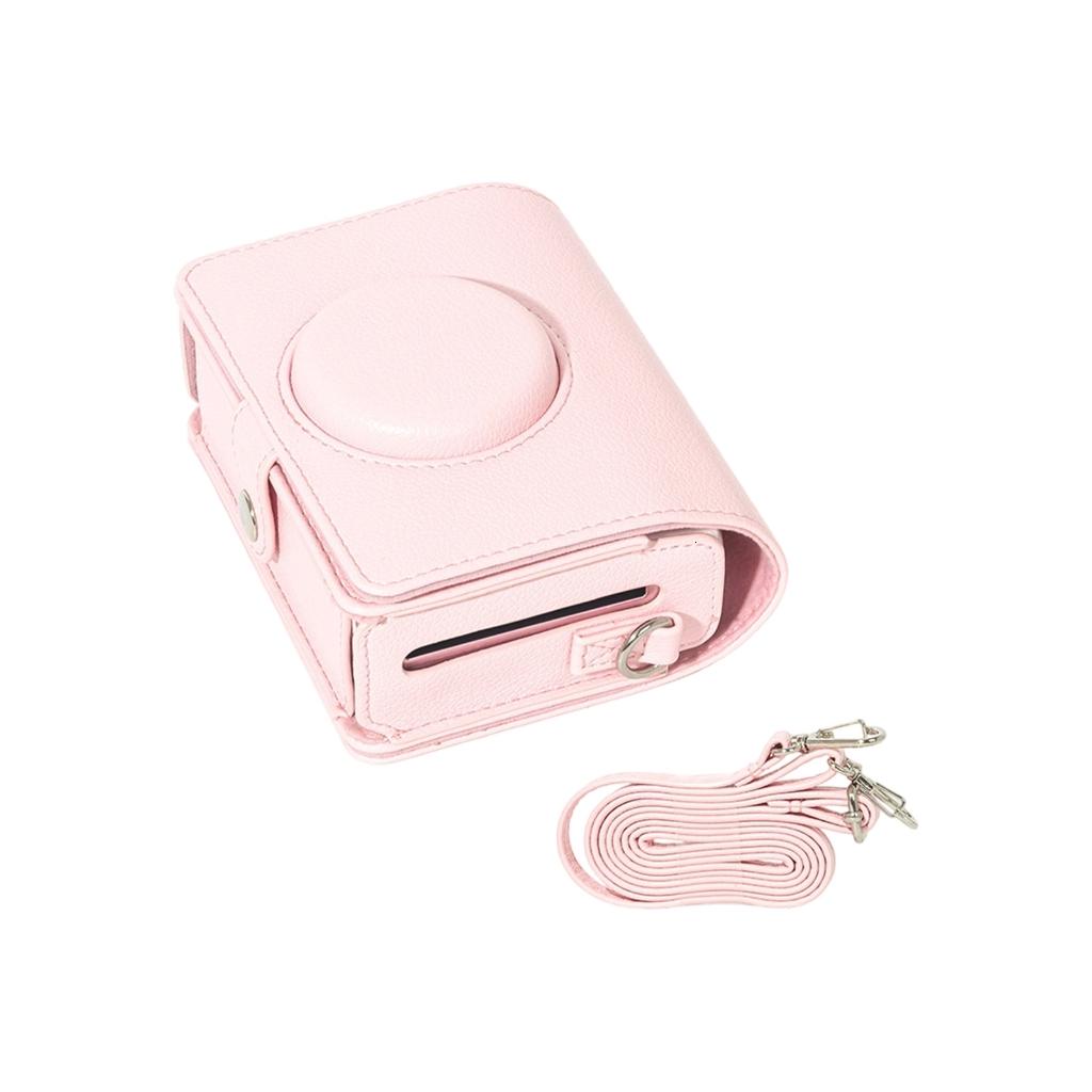 Yammee Durability PU Leather Camera Crossbody Bag Pink Design For Mini ...