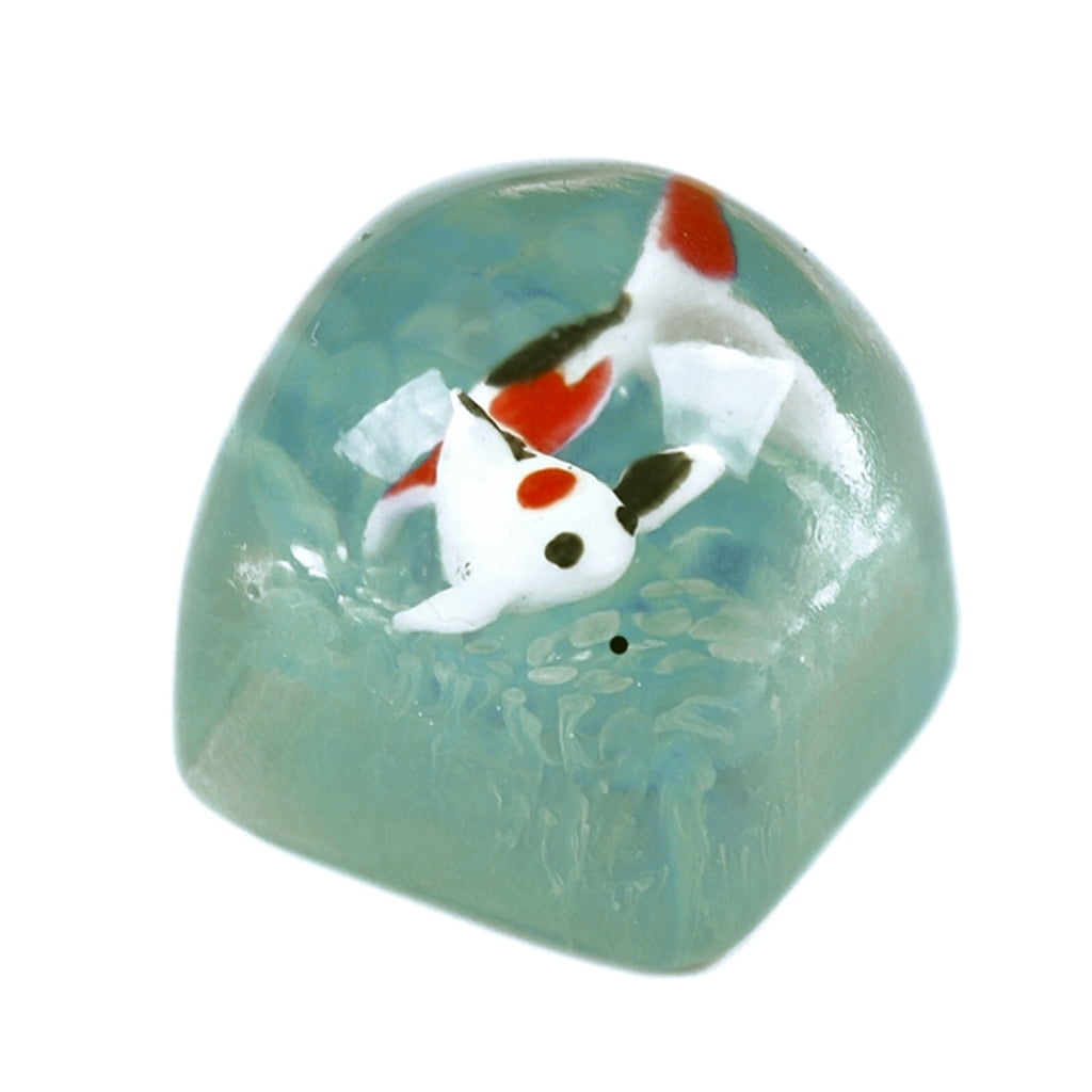 Yammee ESC- Keycap Koi Fish Transparent Personality Keycaps Replacement ...