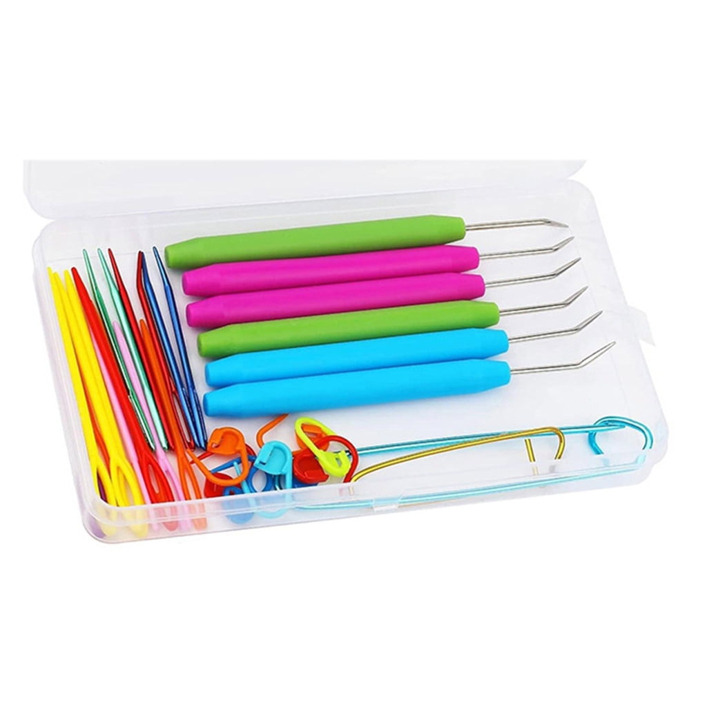 Yammee Embroidery Bent Needle for Crochet, Darning Yarn Needle Curved ...