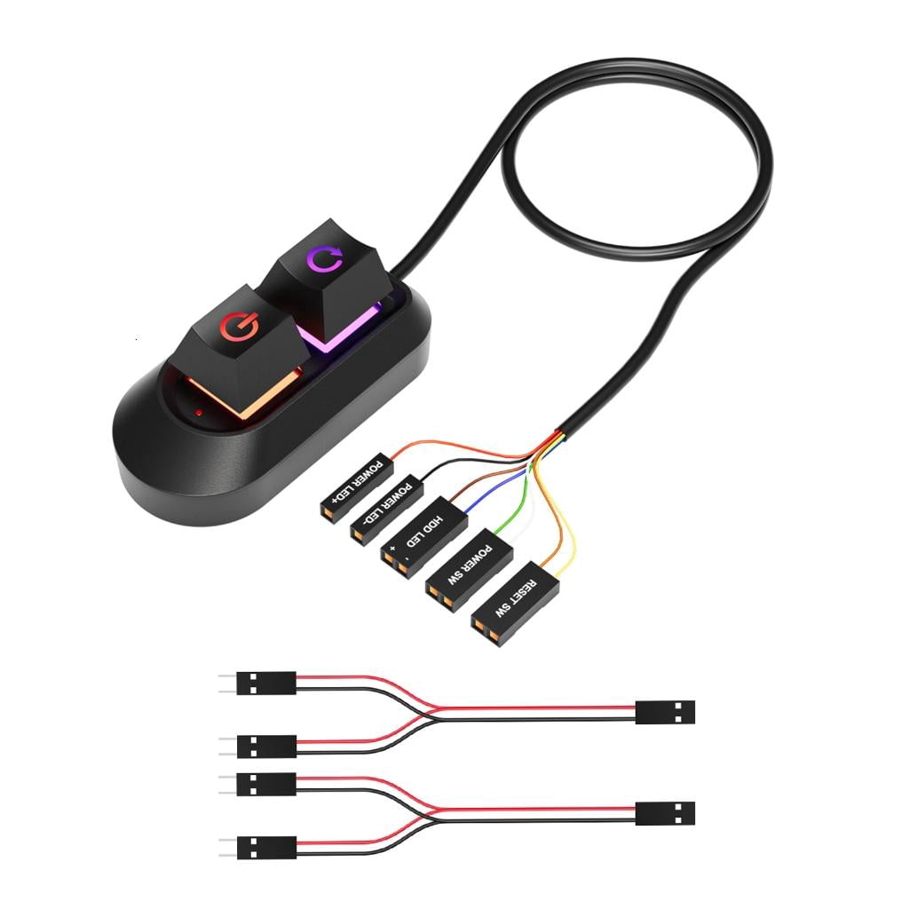 Yammee External PC Power Switches And Restart Button With Mechanical ...