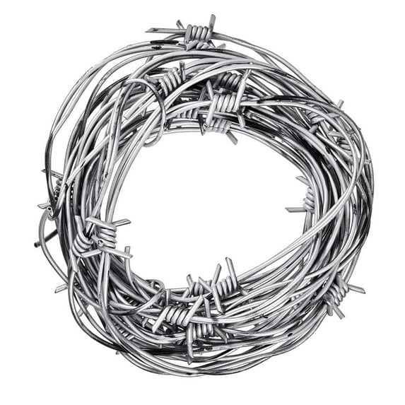 Yammee Fake Rusted Barbed Wire Plastic Barb Wire Props for Christmas ...