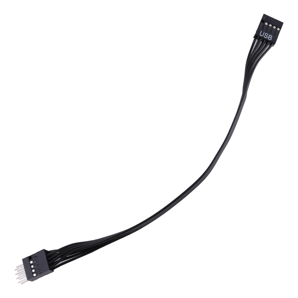 Yammee Flexible 9-Pin USB2.0 Extension Cord MB USB 9-pin Internal Male ...