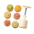 Yammee Flower Shape Moon Cake Mold MidAutumn Festival Mooncake Maker ...