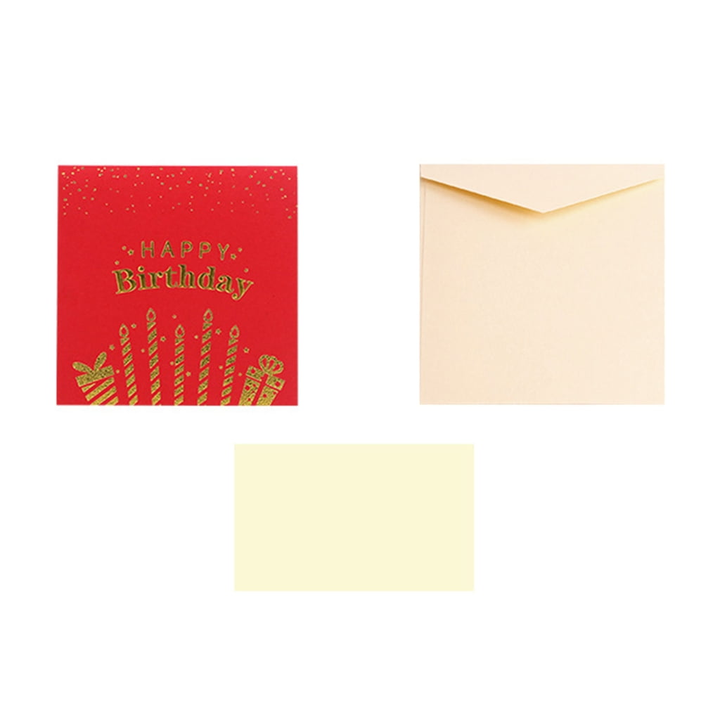 Yammee Foldable Envelope Cake Card Beautiful Birthday Cake Celebration ...