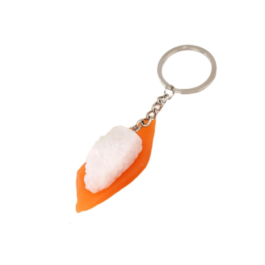 Yammee Food Shaped Salmon Sushi Keychain User Friendly Material for ...