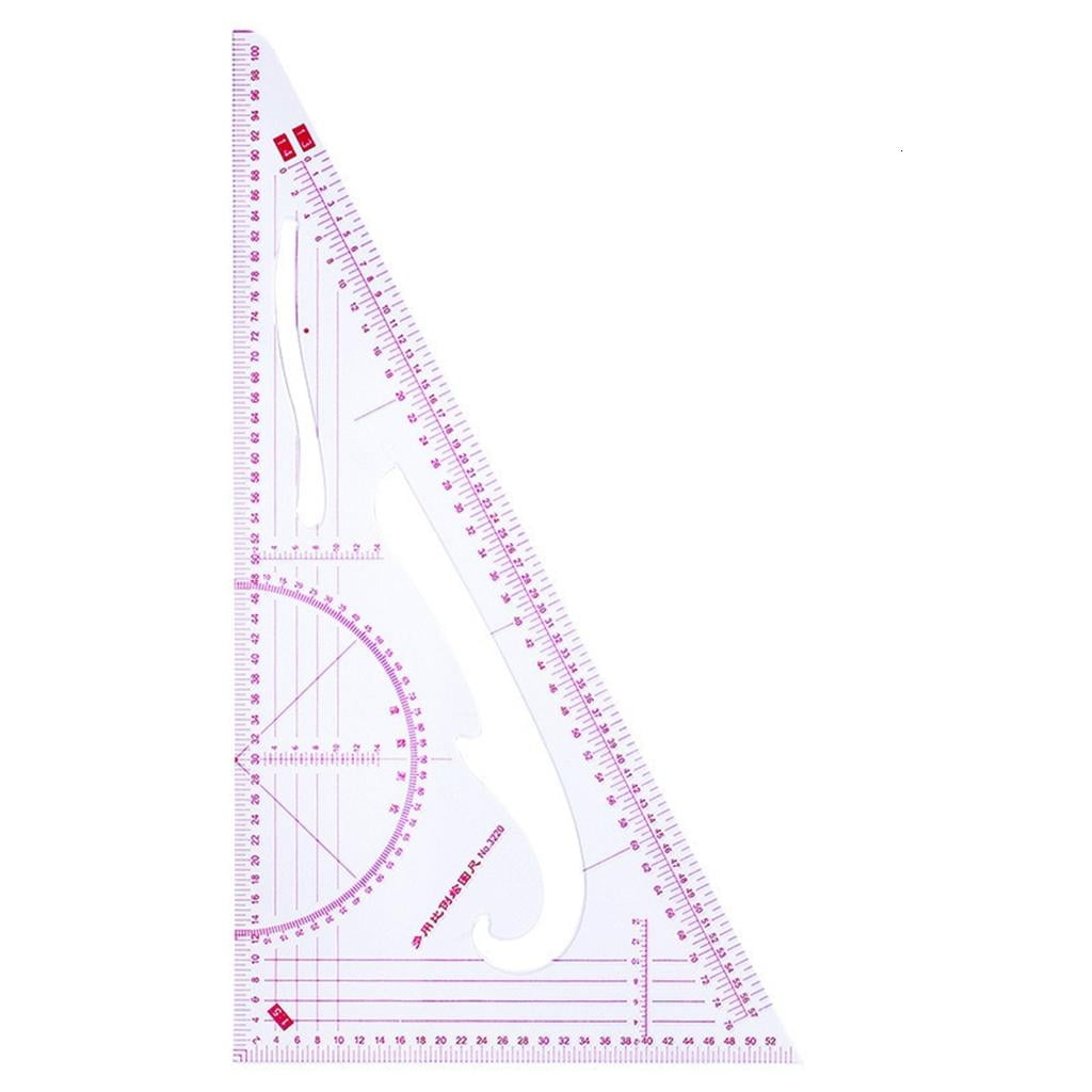 Yammee French Curved Ruler Clear Scale Dressmaking Drawing Template ...