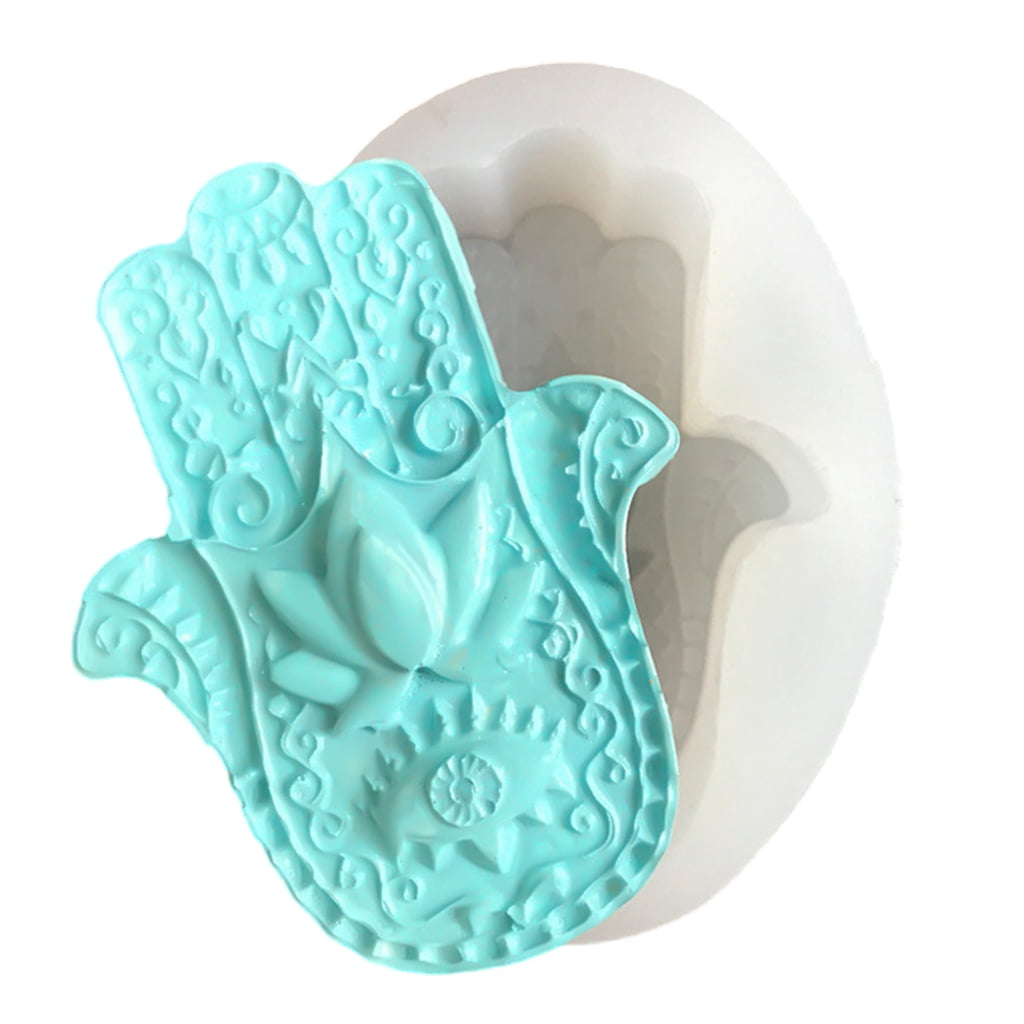 Yammee Hand Shape Flower Silicone Candle Molds for Handmade Candle ...