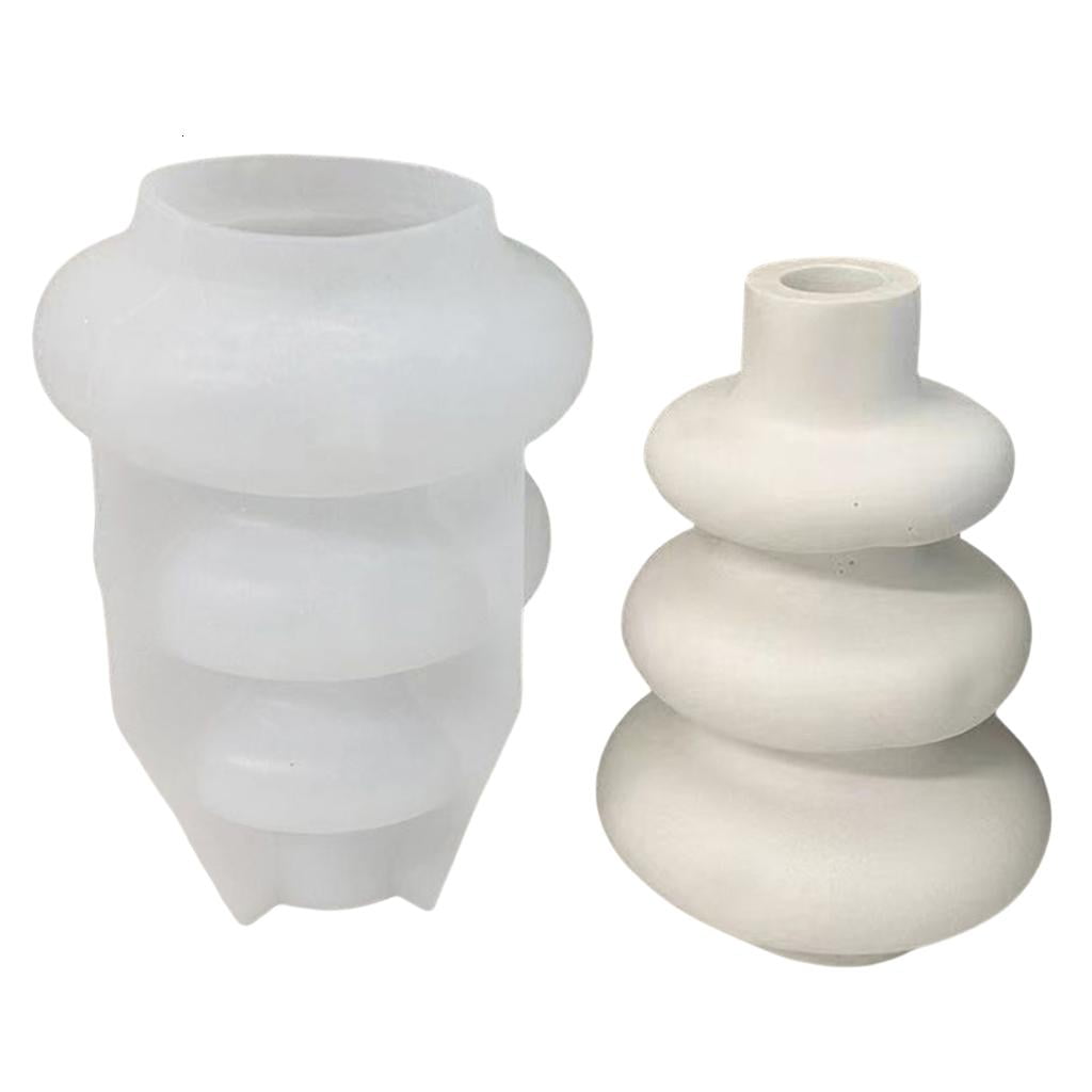 Yammee Heat Resistant Silicone Mold for Circles Vase Epoxy Resin Home ...