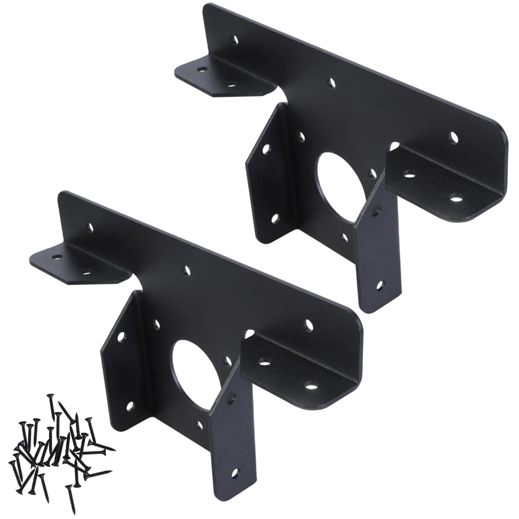 Yammee Heavy Duty Pergola Corner Brackets Extension 3-Way T Bracket Easy to Install - Walmart.com