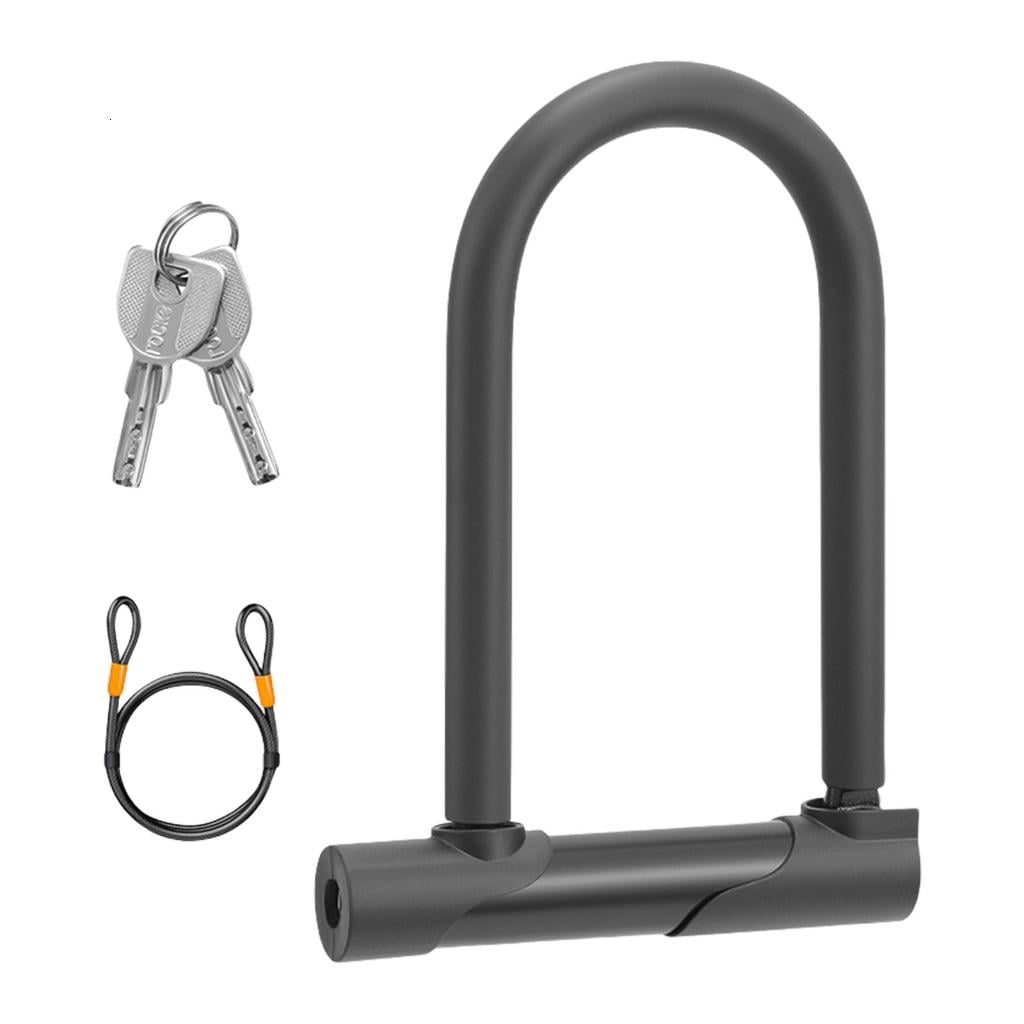Yammee Heavy Duty Rustproof Secure Lock Bike Lock with Key for Road ...