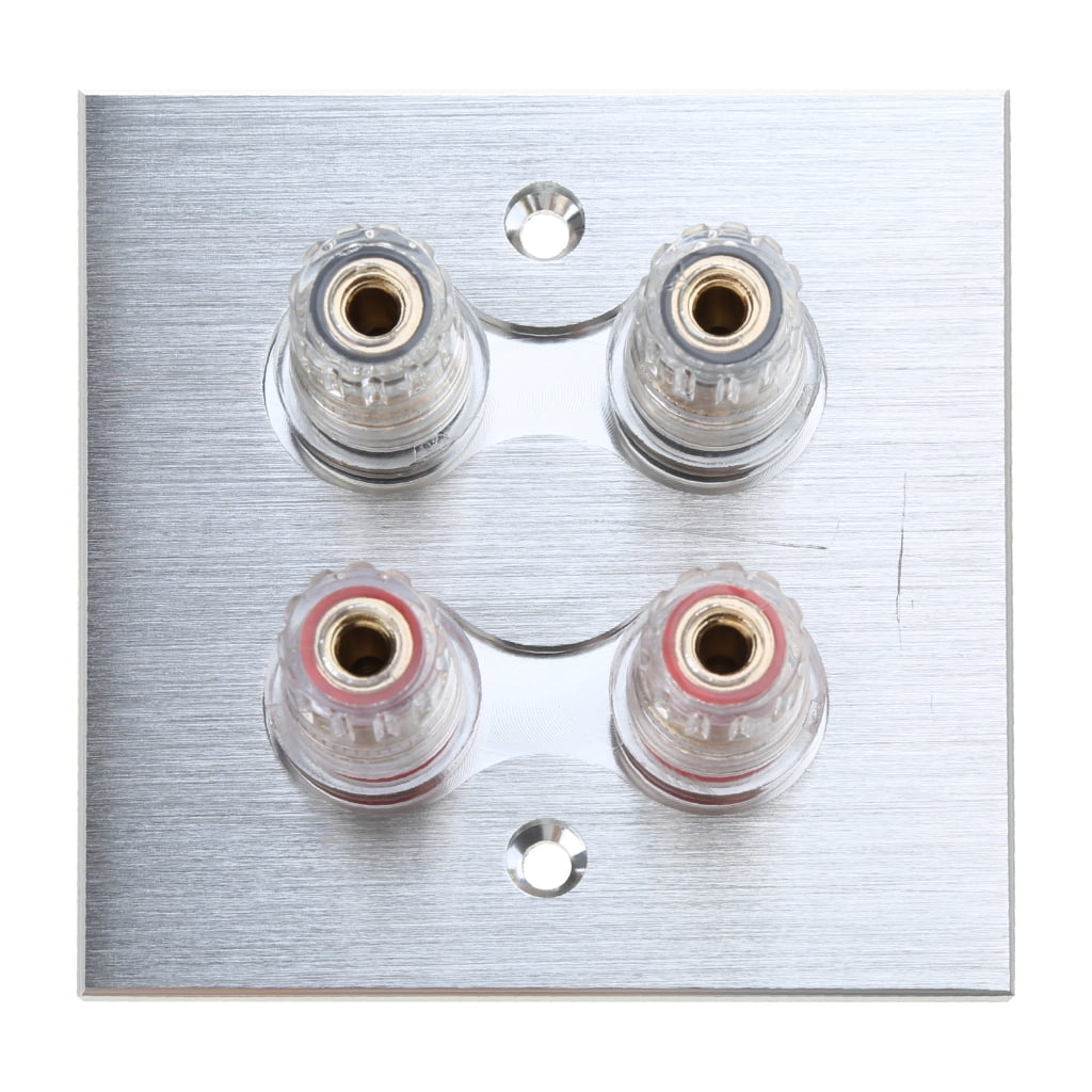 Yammee High-End Banana Binding Post Inset Wall Plate Home Theater ...