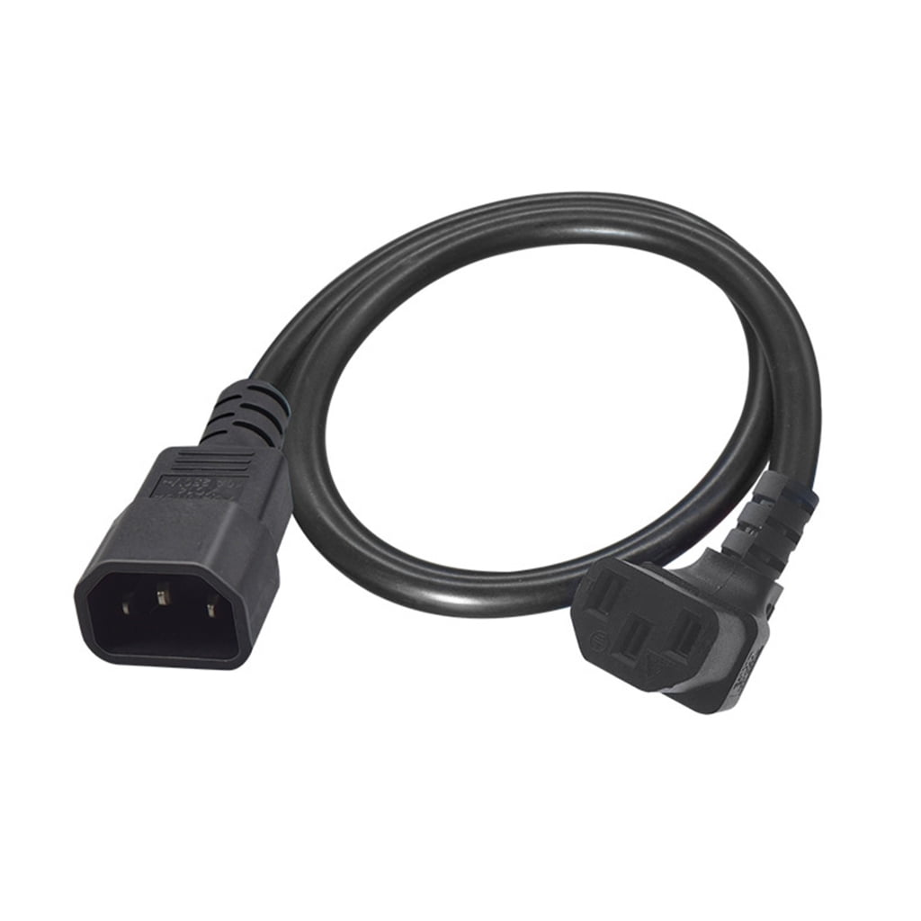 Yammee IEC320 C14 to C13 Elbow Cable Cord Efficient & Reliable Power ...