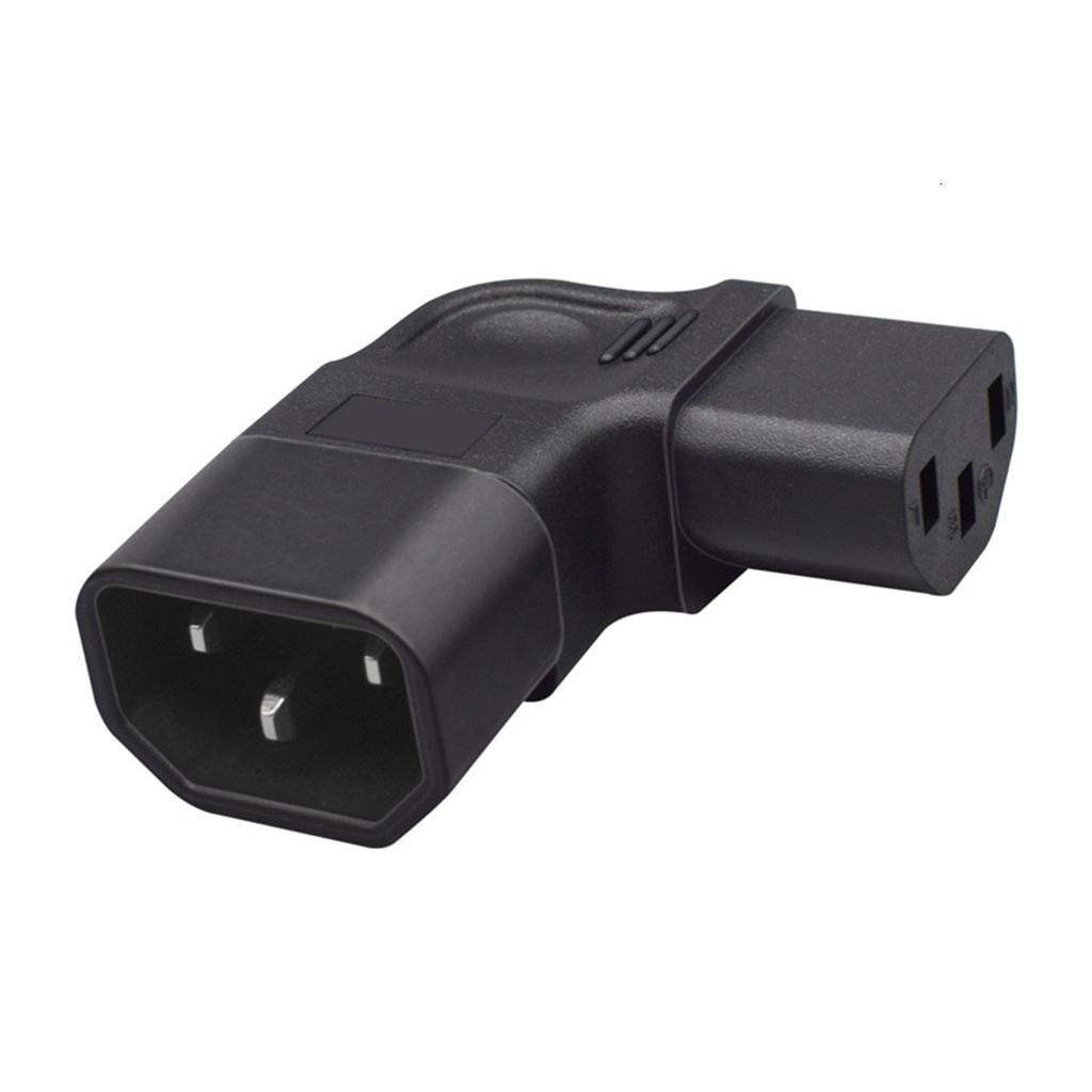 Yammee IEC320 C14 to C13 Power Conversion Plug, L-Shaped Plum Blossom ...