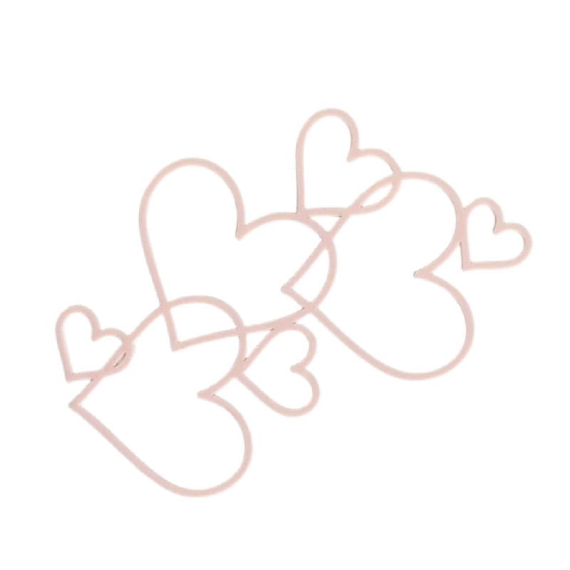Yammee INS New Love Shape Wedding Cake Topper Heart Acrylic Cake Topper ...