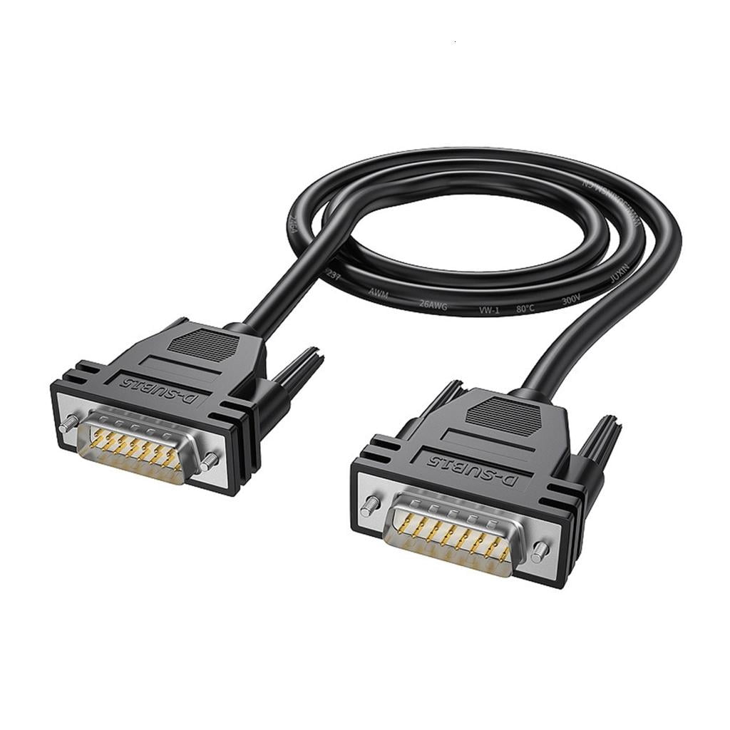 Yammee Industrial DB15 Extension Cord Gold Plate Contacts AntiOxidation ...