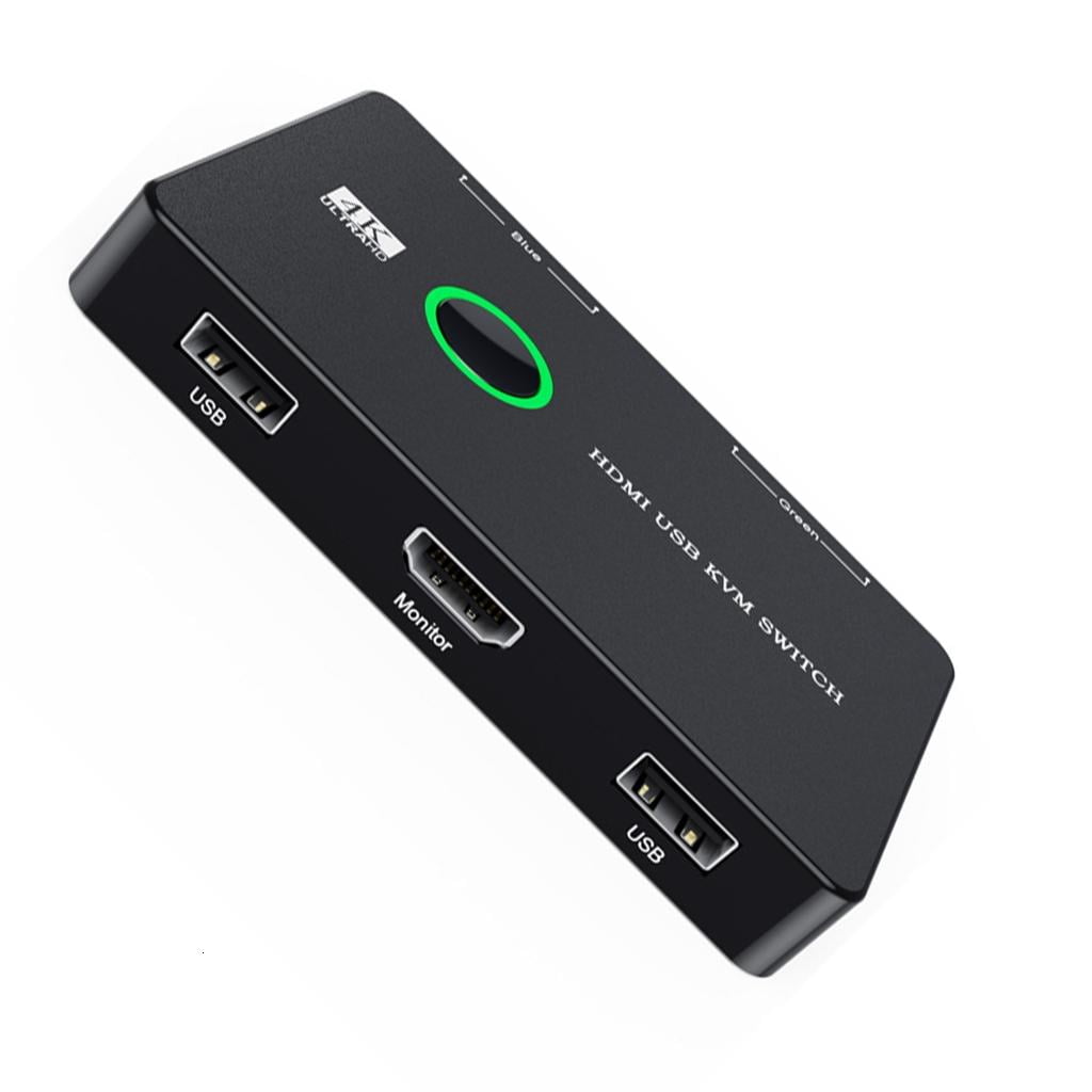 Yammee KVM Switcher Box Splitter Display USB KVM Devices Keyboards ...