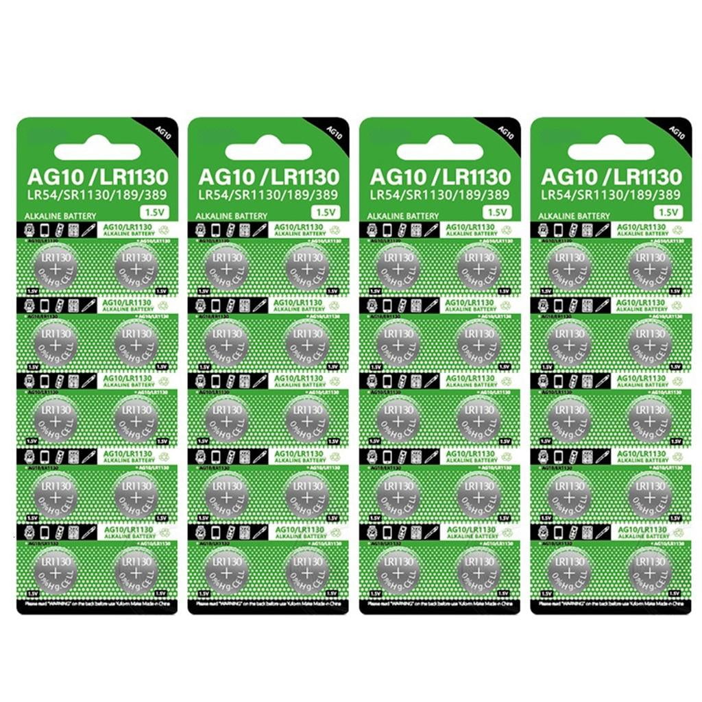 Yammee LR1130 AG10 Button Cell Battery 1.55V for Watch Remote Control ...