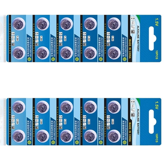 Yammee Long Lasting Power 20/10Piece AG10/LR54 Alkaline Button Coin ...