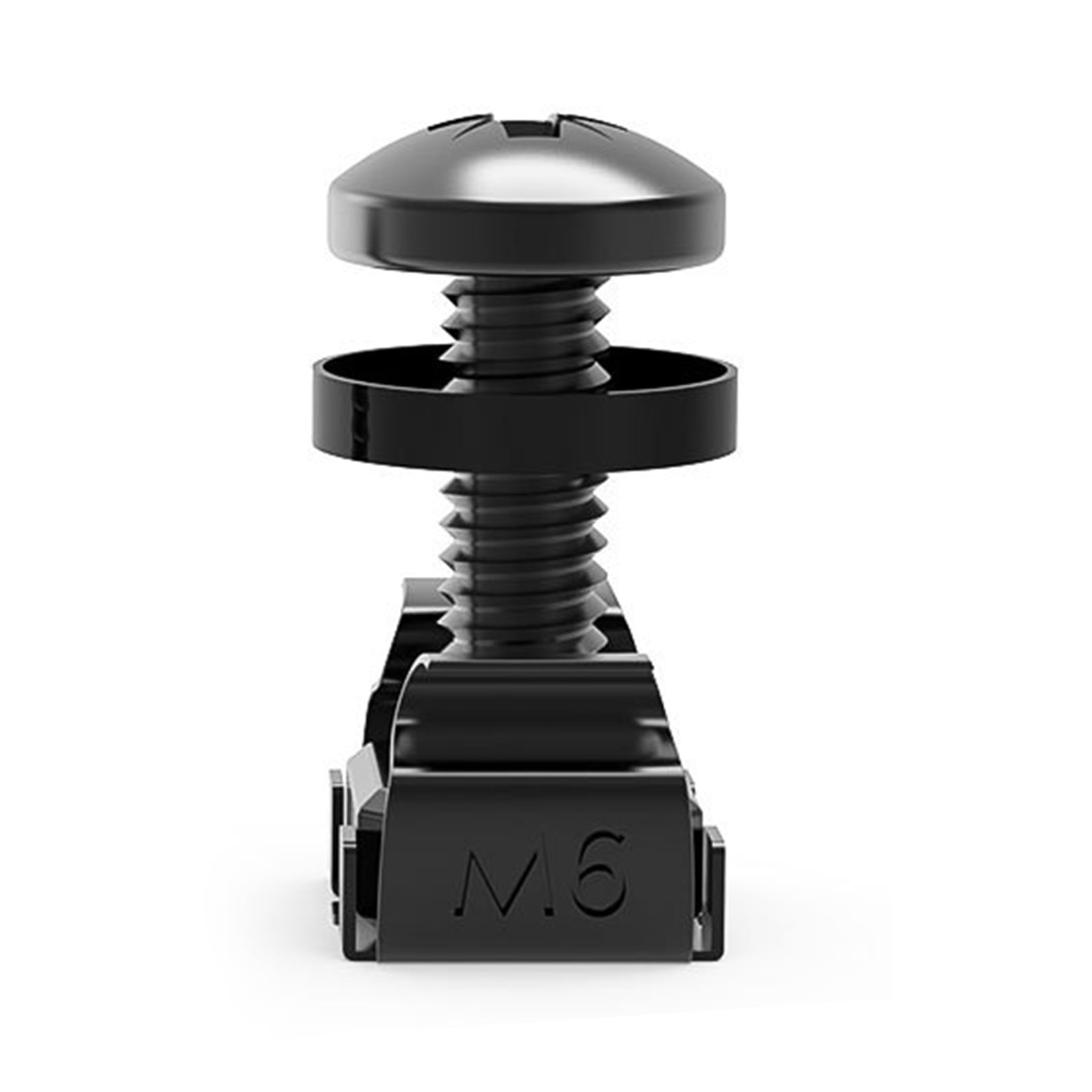 Yammee M6 Cage Nuts and Mounting Bolts Screws for Server Cabinet Rack ...
