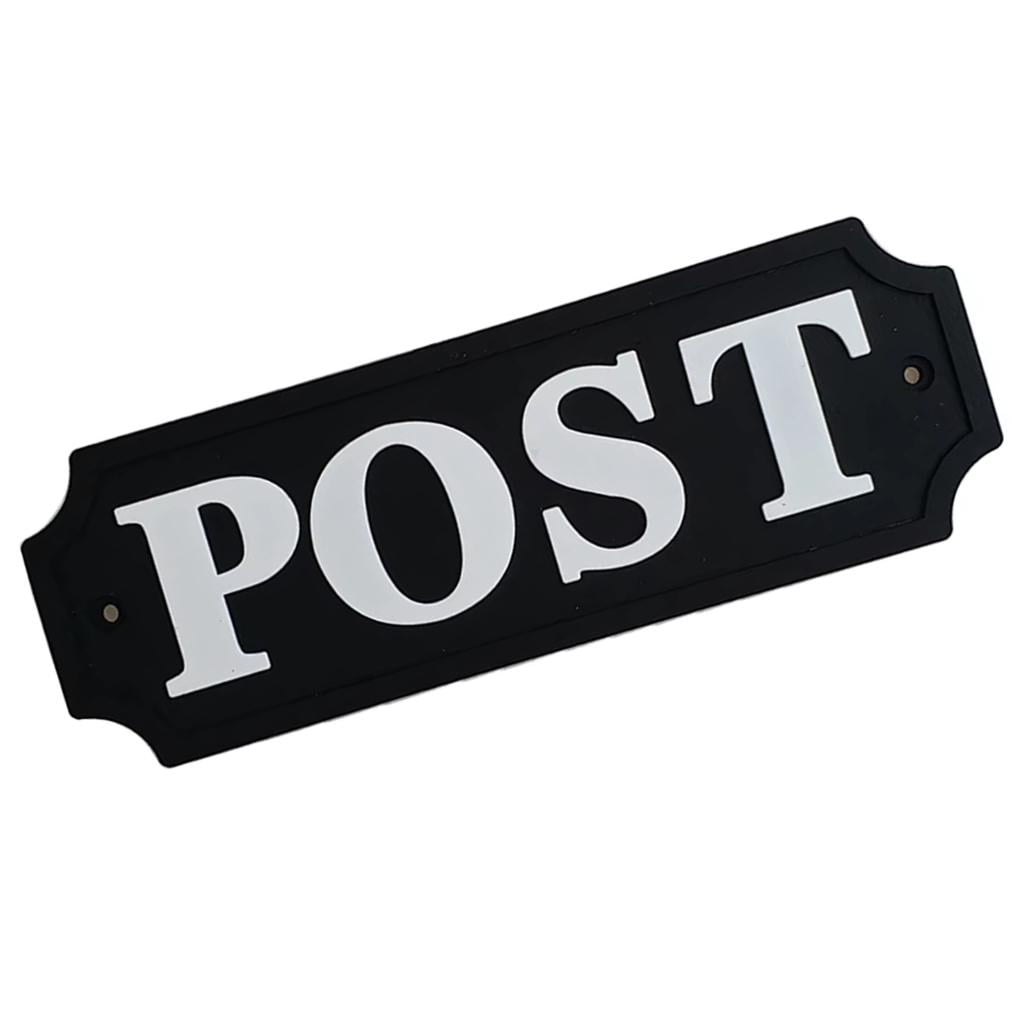 Yammee Mailbox Wall Labels Letterboxes Sign Plaque Name Badge Plastic ...