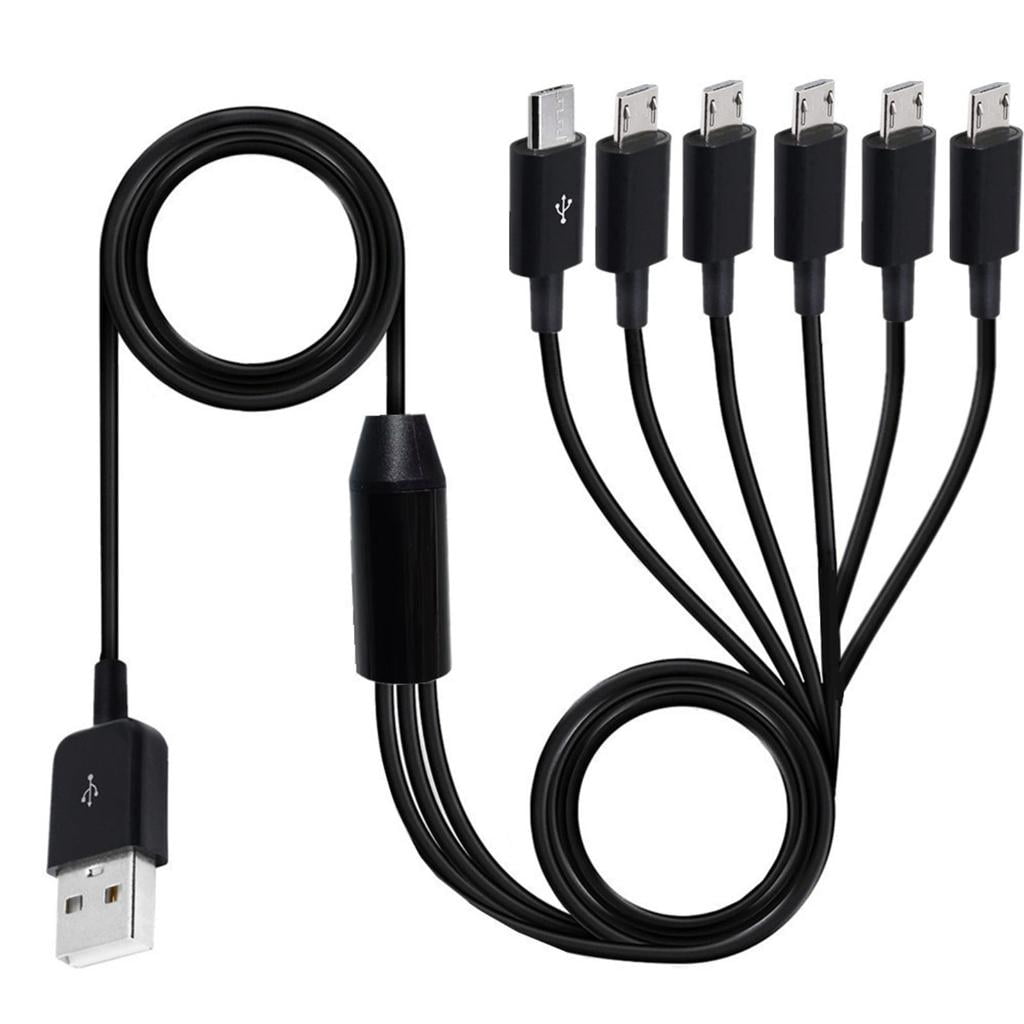 Yammee Micro USB Splitter Cable, USB 2.0 Type A Male to Micro USB Male ...