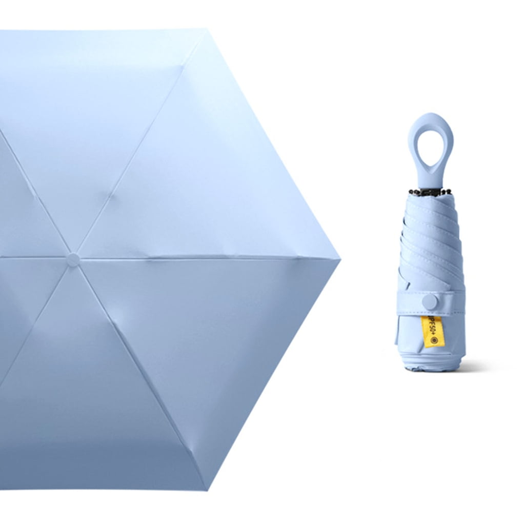 Yammee Mini Foldable Umbrella Pocket Sized for Sun and Rain Protections ...