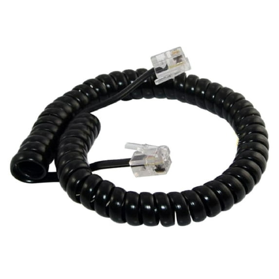 Yammee Modern Coiled RJ9 RJ11 4P4C Telephone Line Spring Landline Cord ...