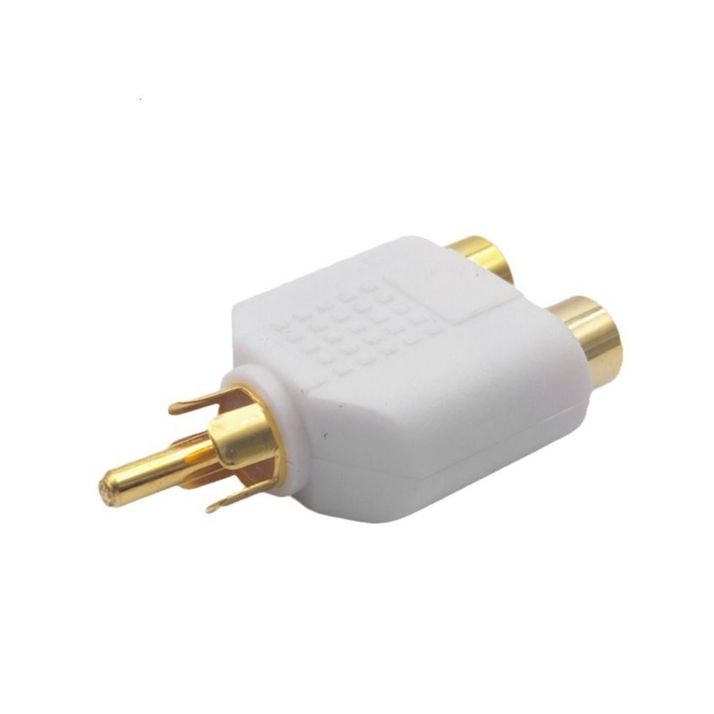 Yammee Mono Y Splitter Plug Adapter 1 Male to 2 Female Auditory Video ...