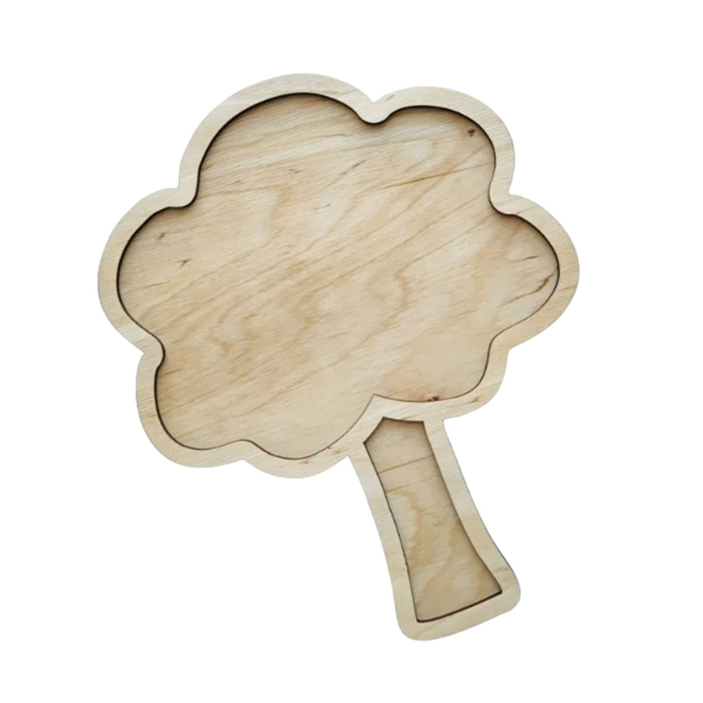 Yammee Montessori Flower Shape Wood Board Color Sorting Toy Sensory ...