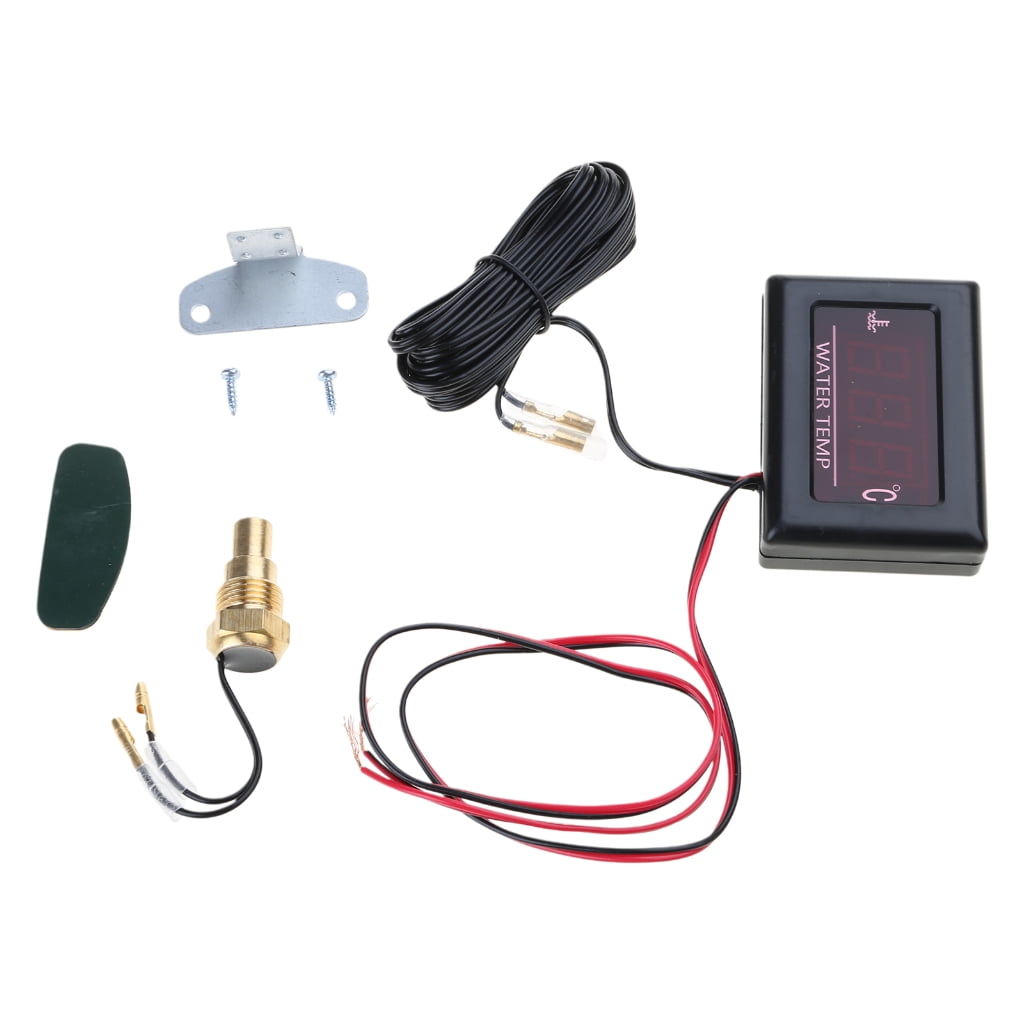 Yammee Motorcycle Scooter LCD Screen Digital Motorcycle Temperature ...