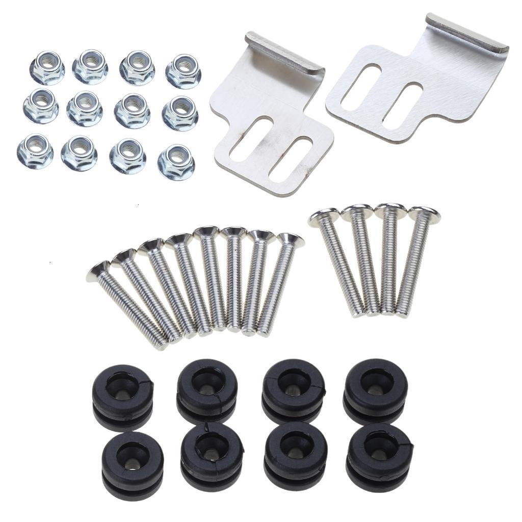 Yammee Motorcycle Trunk Pannier Screw Bolts Lock Support Bars Side ...