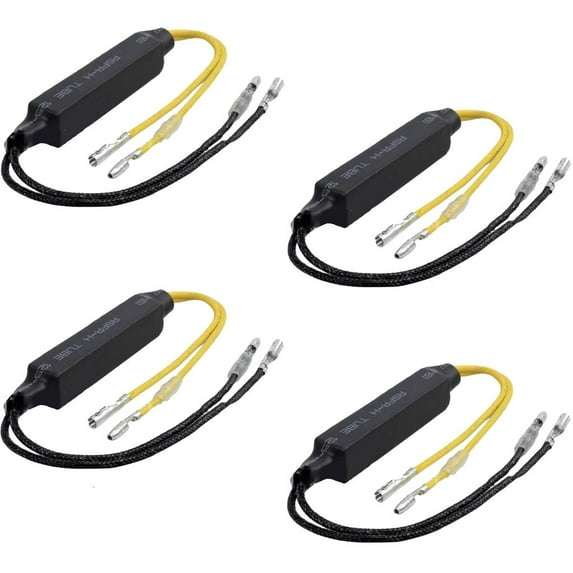 Yammee Motorcycle Turn Signal Error Eliminators Resistors Prevent Fast ...