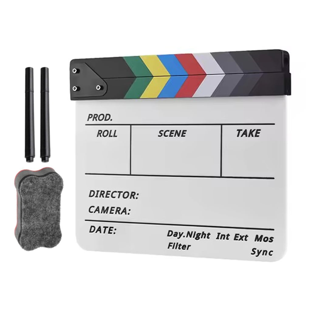 Yammee Movie Film Clap Board Clapper Board Slates Clapperboard for ...