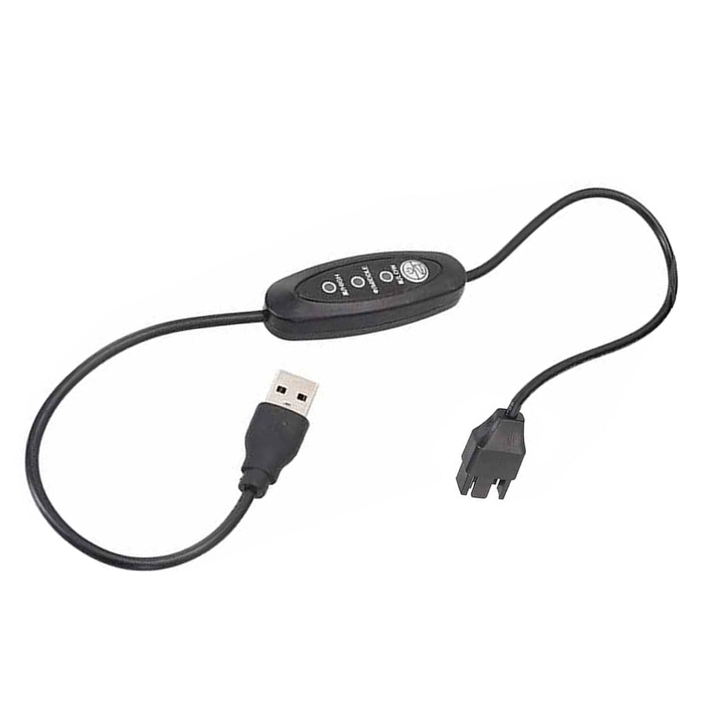 Yammee MultiSpeed USB to 4Pin Computer Cooling Fan 5V to 12V Adapter ...