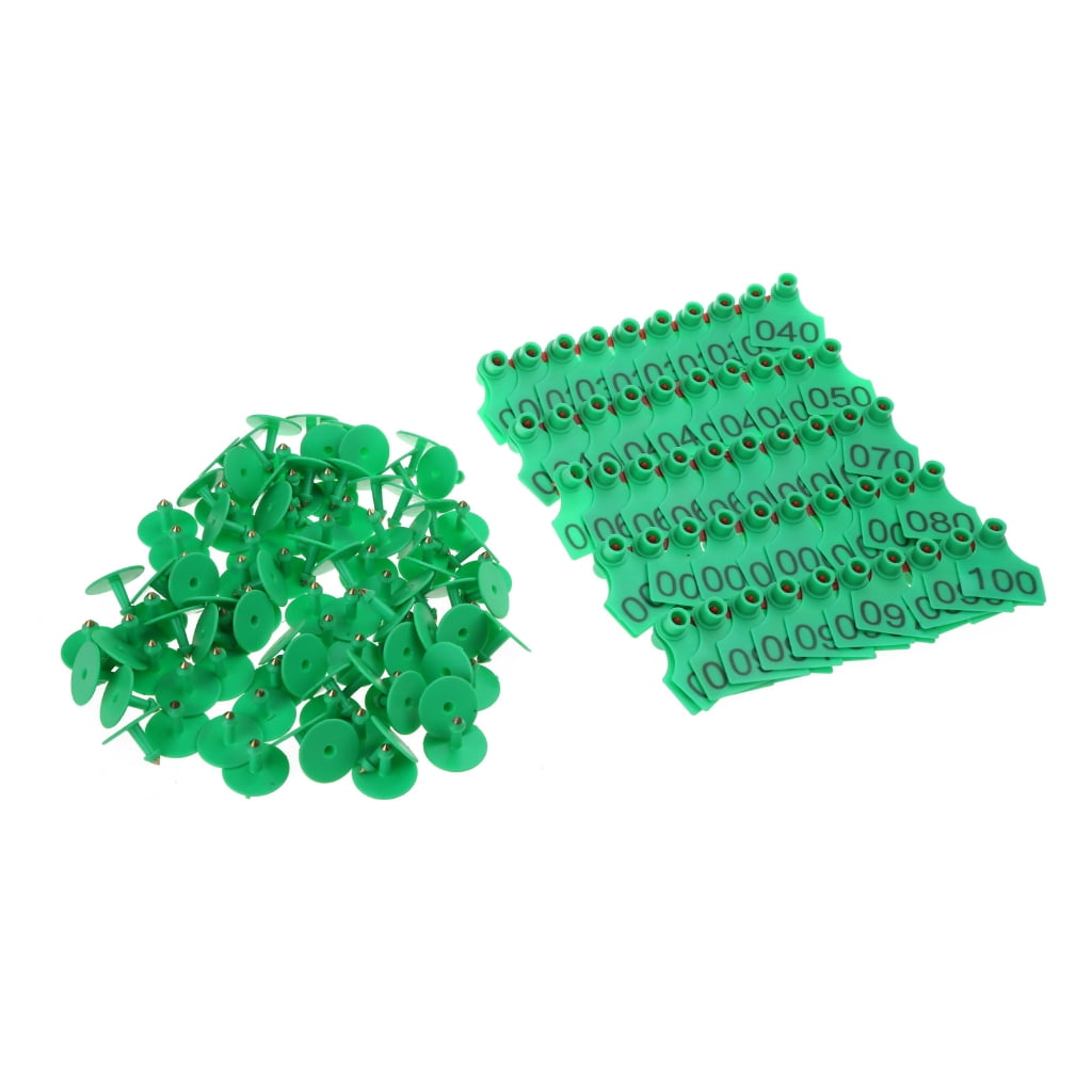 Yammee Number Plastics Tags Livestock Animal Ear Tags for Marking Pigs ...