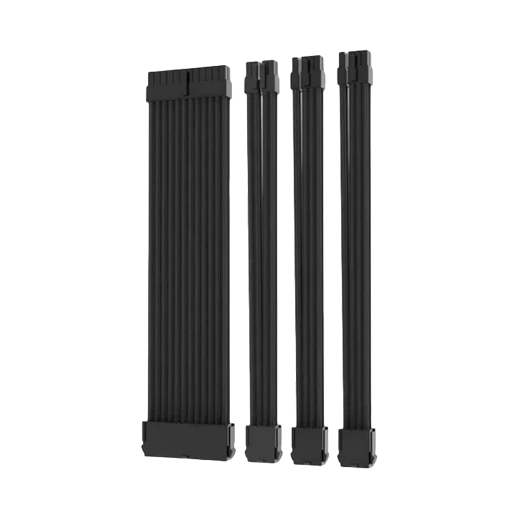 Yammee PC Power Supply Sleeved Cable Extension Kit, 30CM ATX24Pin PCIE ...