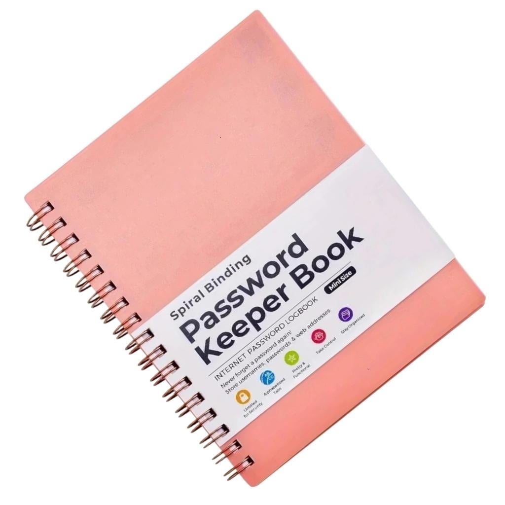 Yammee Password Keeper Book Spirals Notebook Password Book with ...