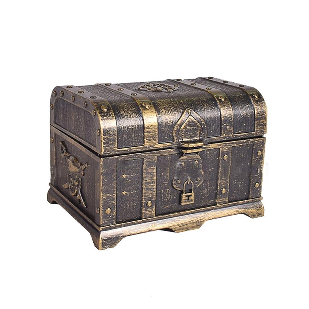 Yammee Pirate Treasure Chests Small Plastic Storage Box Prize Chest for ...