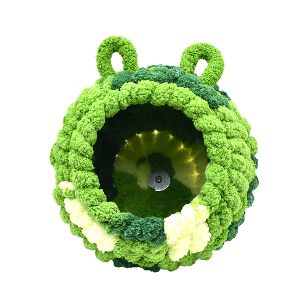 Yammee Plush Birds Nest Parrots Winter Hammock House Bird Cage Hanging ...